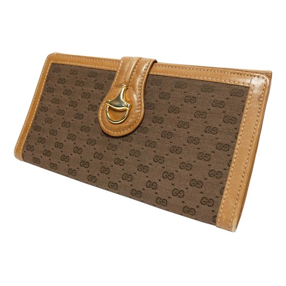 Gucci | Bags | Gucci Old Vintage Wallet Long Bifold Unisex 97s With ...